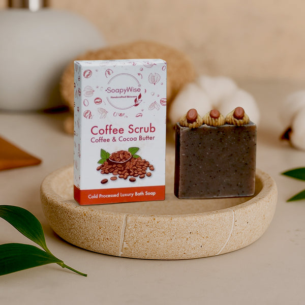 Buy Handmade Coffee Scrub Bath Soap Online – Soapywise